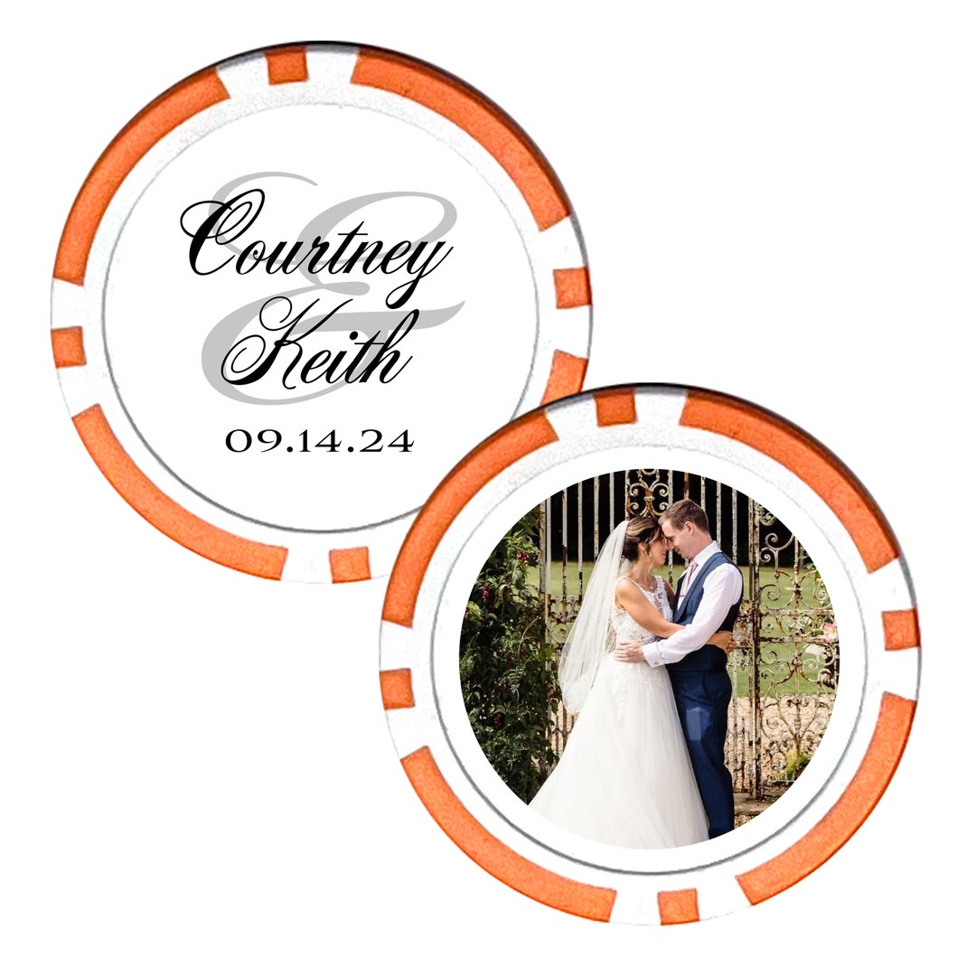 Wedding Poker Chip, Wedding Favors for Guests in Bulk, 25 PCS ...