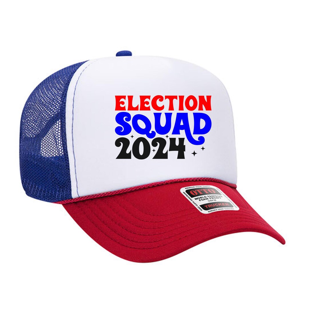 Election Squad, Vote 2024, Vote for Democracy, Foam Trucker Hat ...