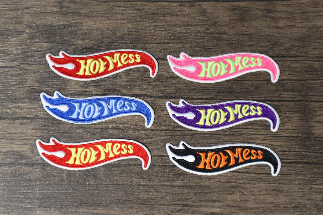 Hot Mess Graphic Iron on Patch, Embroidered Patch, Patches for Jackets ...