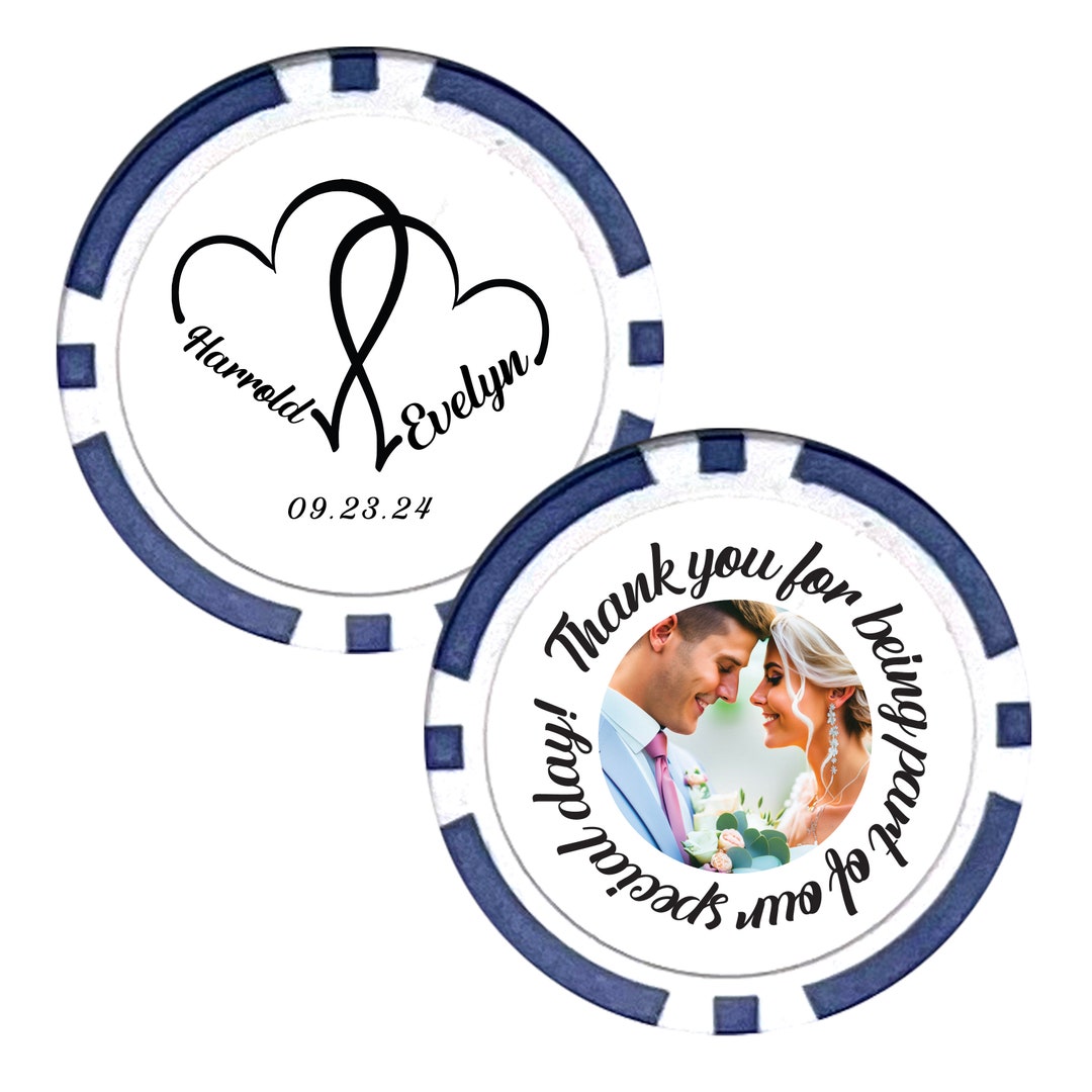 Wedding Poker Chip, Wedding Favors for Guests in Bulk, 25 PCS ...