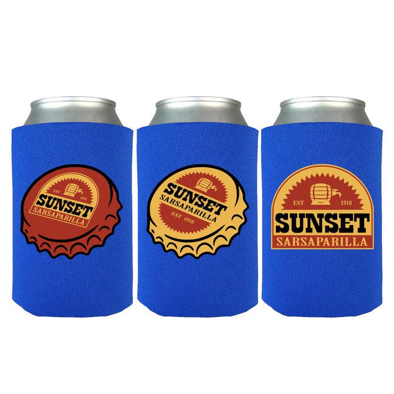 Sunset Sarsaparilla Bottle Cap, Fallout Can Cooler,fallout Coozie, Beer ...