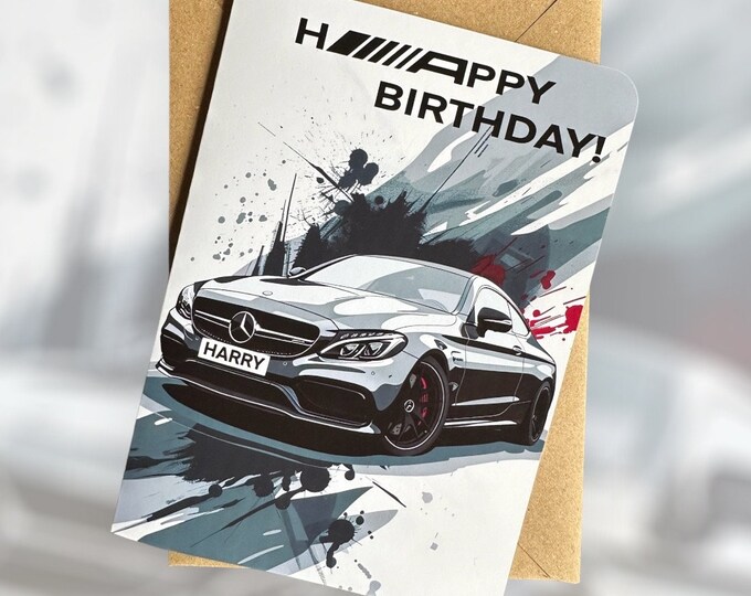 Formula 1 Card | F1 Card | Mercedes | Mercedes Racing | Mercedes Benz | Personalised Card ...