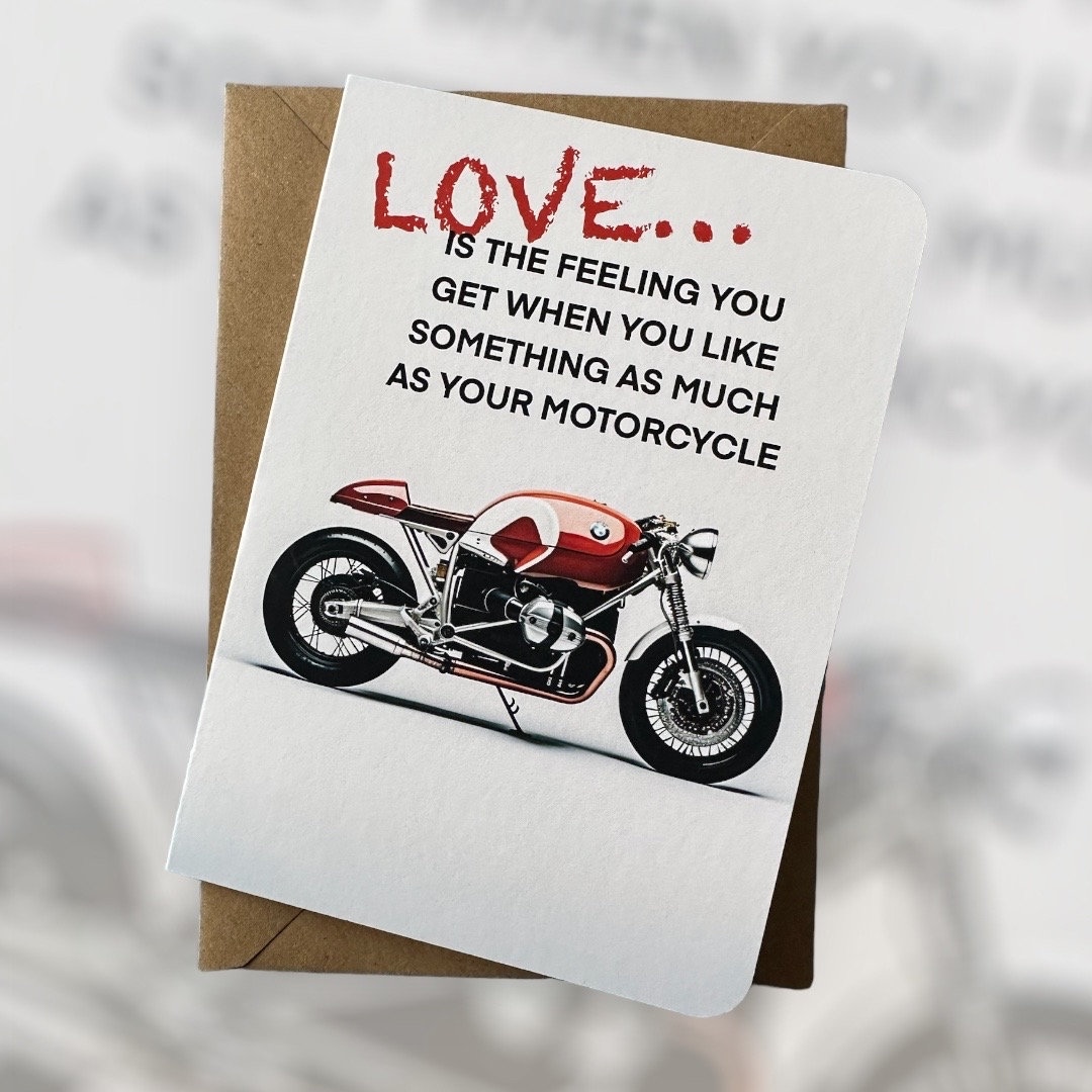 Happy Birthday Card Motorcycle Enthusiast Card Biker Card Petrol Head ...