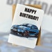 Personalised Registration Car Birthday Card Customised Car Birthday ...
