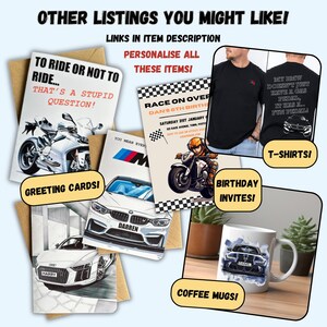 Personalised JCW Mini Cooper Birthday Card Mini Cooper Birthday Card ...