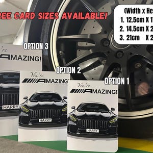 Personalized Registration Sports Car Birthday Card Alfa Romeo Birthday ...