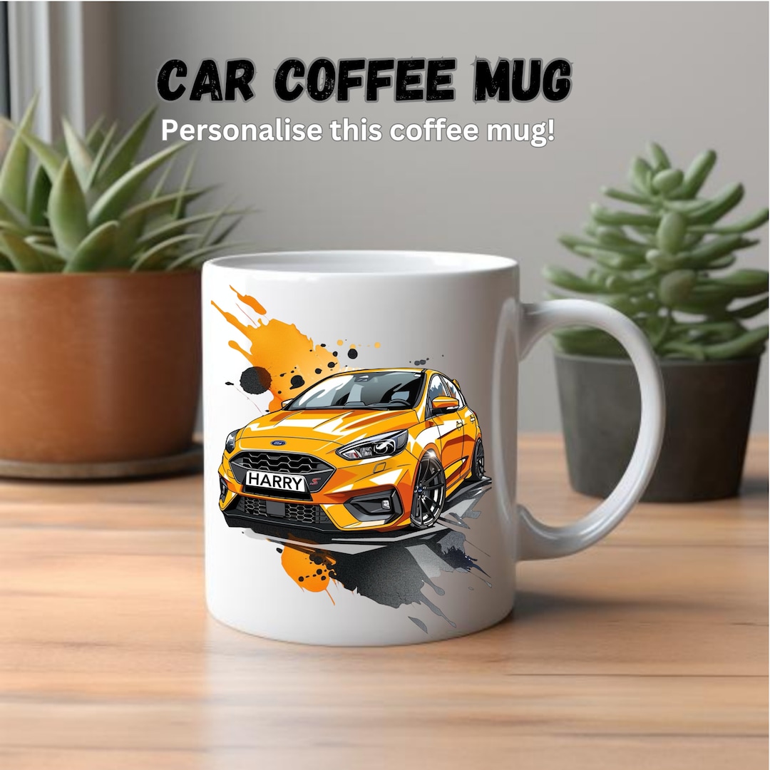 Personalised Coffee Mug Ford Focus RS Coffee Mug Car Lover Coffee Mug ...