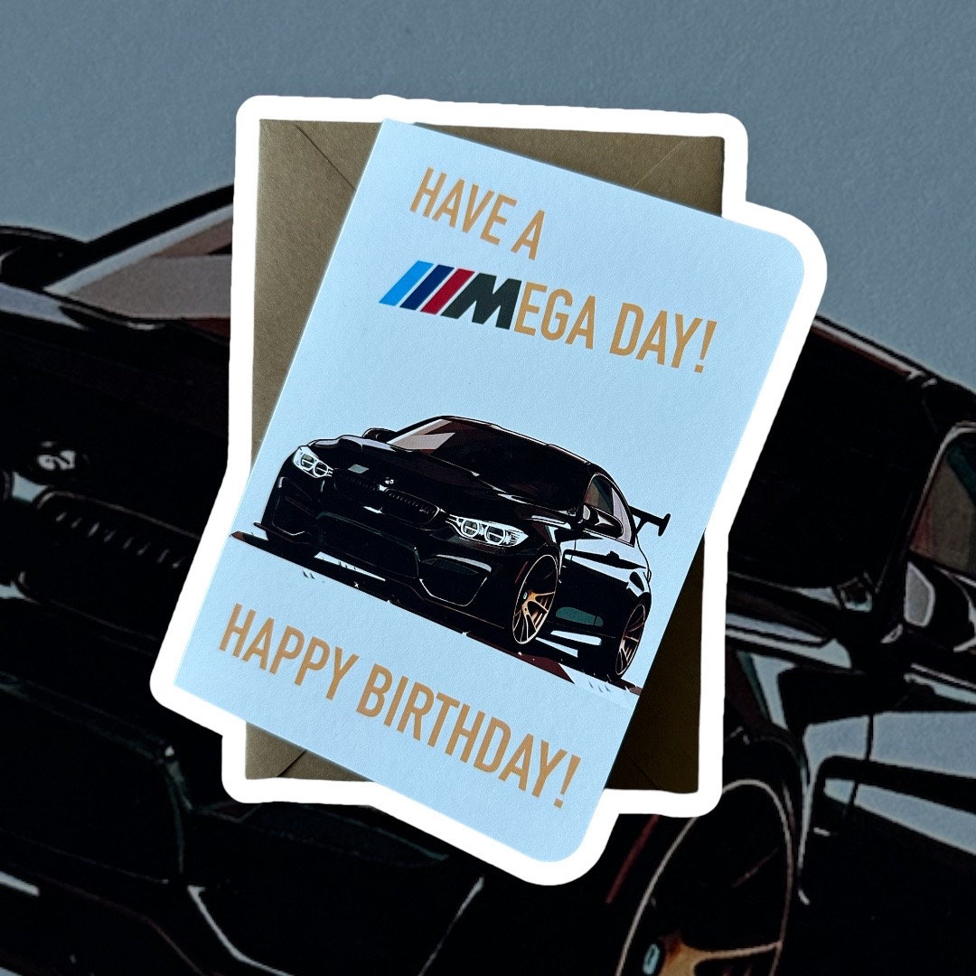 Happy Birthday Card BMW F87 M4 Competition BMW Enthusiast - Etsy
