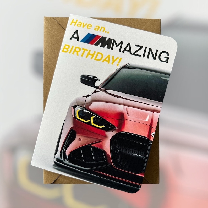 BMW G80 M3 Birthday Card BMW Birthday Card G80 M3 Birthday Card M3 ...