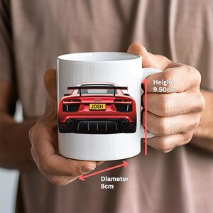 Personalised Coffee Mug Supercar Coffee Mug Audi R8 Coffee Mug Car ...
