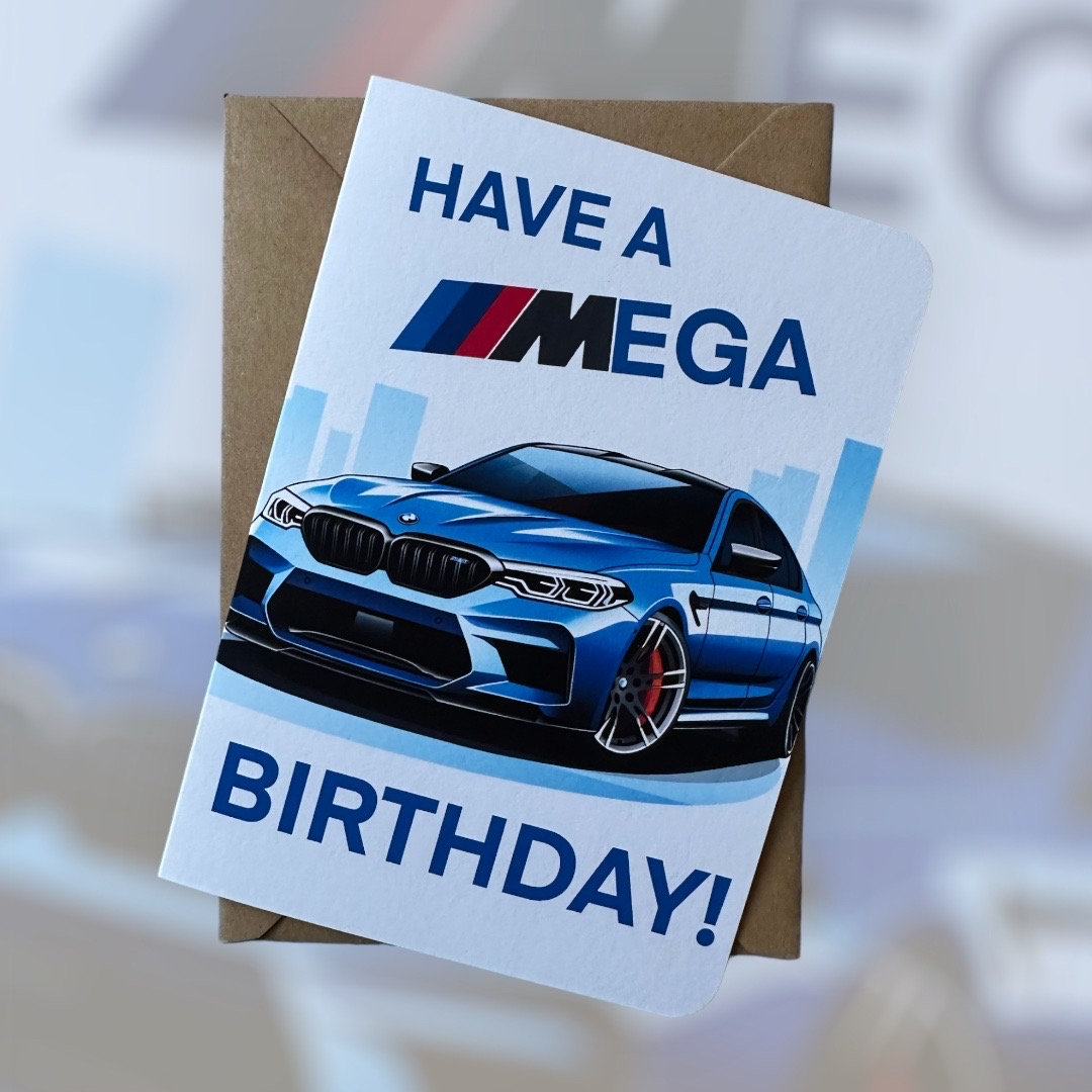 BMW M5 Birthday Card M5 Birthday Card Gift for Car Lover Birthday Card ...