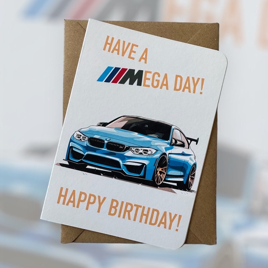 Happy Birthday Card BMW F87 M4 Competition BMW Enthusiast - Etsy