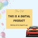 Car Themed Birthday Invitation Muscle Car Birthday Invite Dodge ...