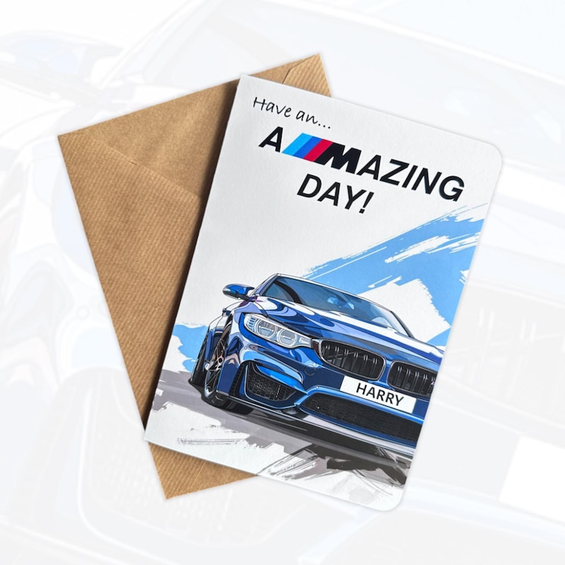 Personalised Bmw Cards - Etsy