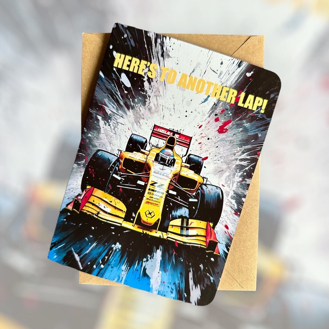 Here's to Another Lap! F1 Birthday Card Formula One Birthday Card ...