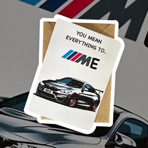 Personalised BMW M4 Birthday Card BMW Birthday Card M4 Birthday Card ...