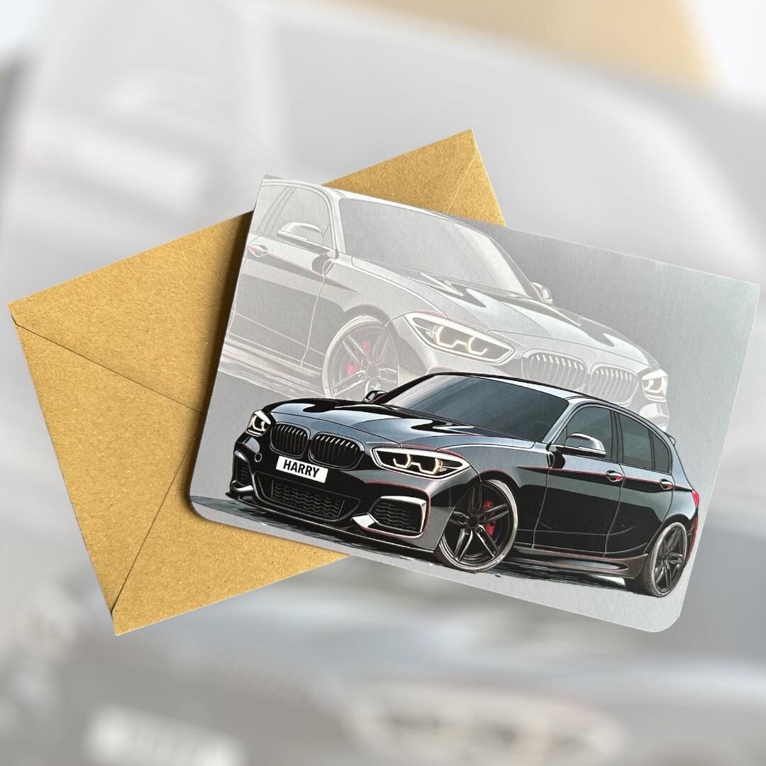 Personalised Car Birthday Card Customised Sports Car Birthday Card ...