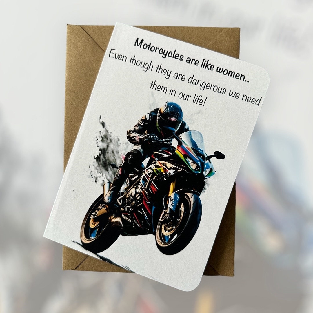 Funny Biker Birthday Card Biker Birthday Card Biker Humour Card ...