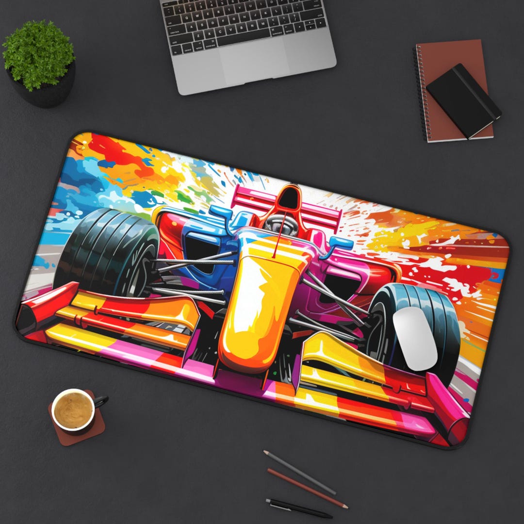Formula One Desk Mat F1 Lover Desk Mat Gift for Petrol Head Race Car ...