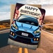 Personalised Registration Ford Focus ST Birthday Card Car Lover ...