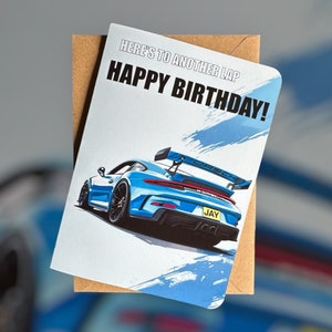 Personalised Porsche 911 GT3 RS Birthday Card Porsche Birthday Card ...
