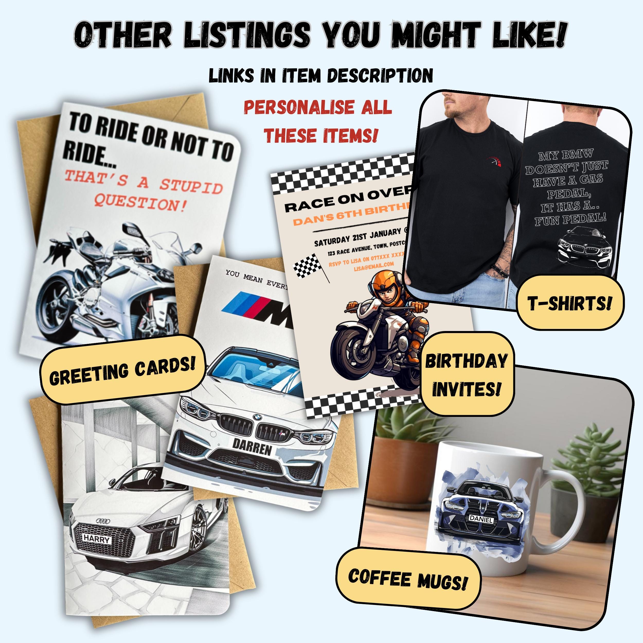 Car Themed Birthday Invitation Muscle Car Birthday Invite Dodge ...