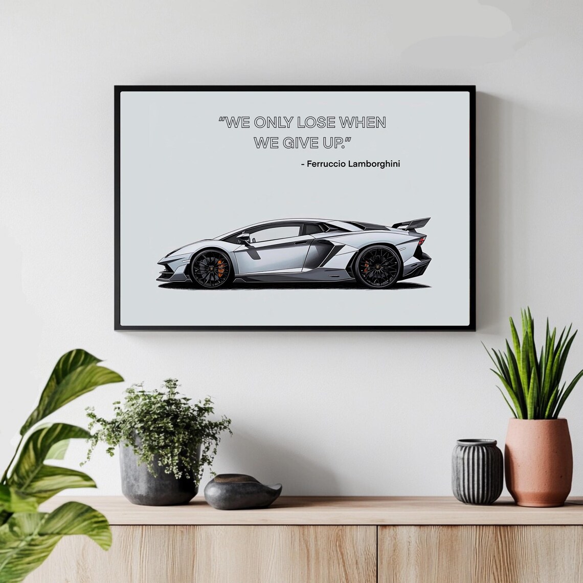 Supercar Poster Lamborghini Poster Lamborghini Aventador Wall Poster ...