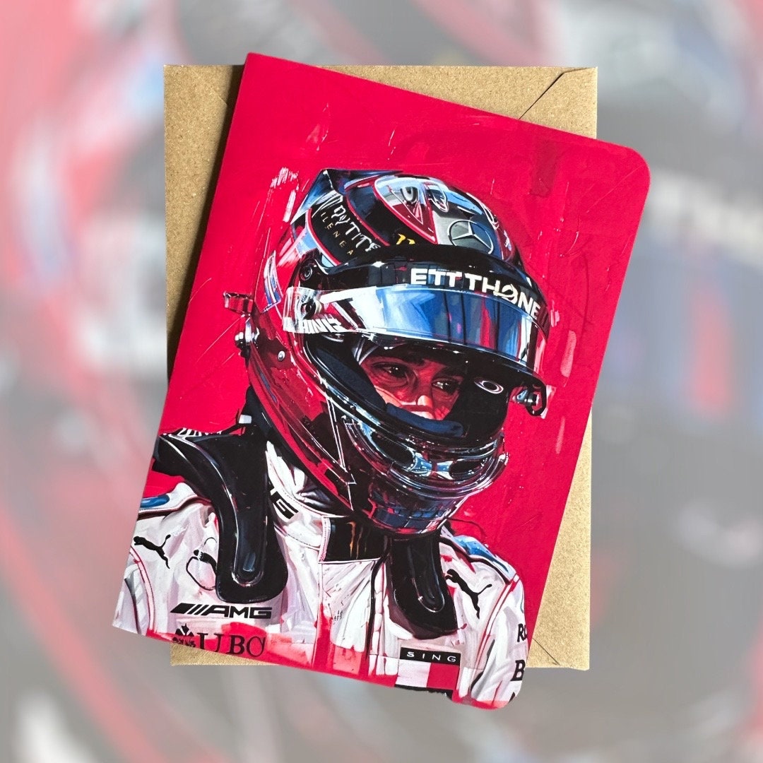 F1 Birthday Card Formula One Birthday Card Lewis Hamilton F1 Racing ...