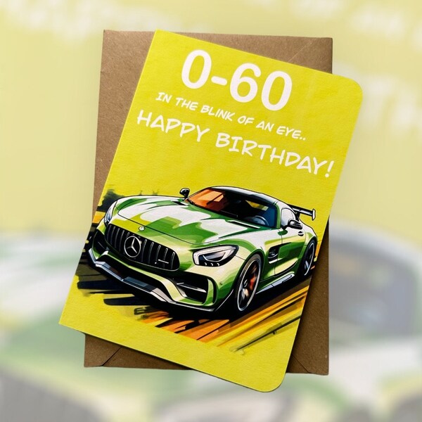 Mercedes Benz Birthday Card - Etsy UK
