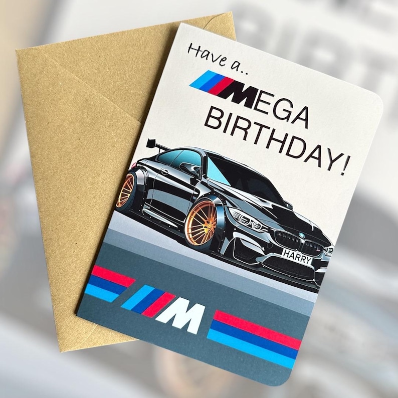 Personalised Car Birthday Card Customised Number Plate Birthday Card ...