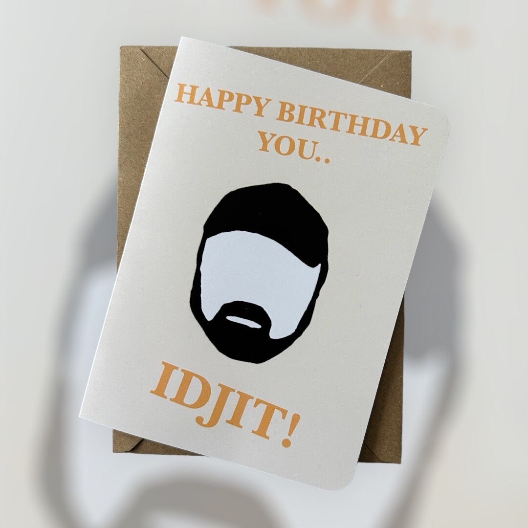 Bobby Singer YOU IDJIT! Birthday Card Supernatural Show Birthday Card ...