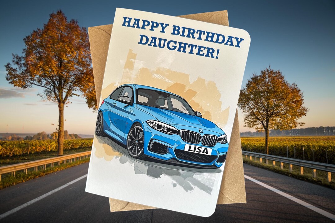 Personalised Registration Plate Birthday Card Gift Ideas for Car Lovers ...