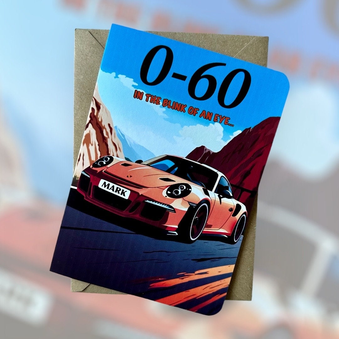 Personalised Porsche 911 GT3 RS Birthday Card Porsche Birthday Card ...