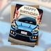 Personalised Registration Ford Focus ST Birthday Card Car Lover ...