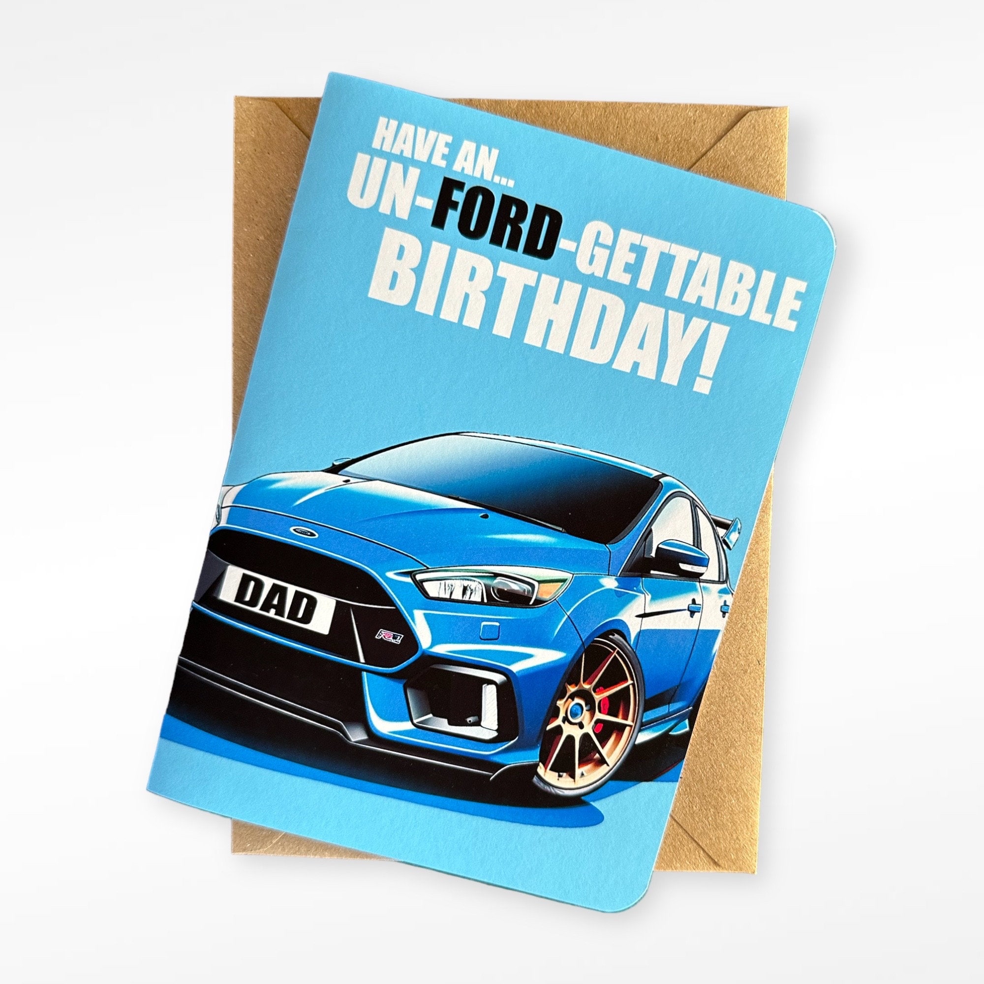 Personalised Focus ST Birthday Card Car Enthusiast Birthday Card Ford ...