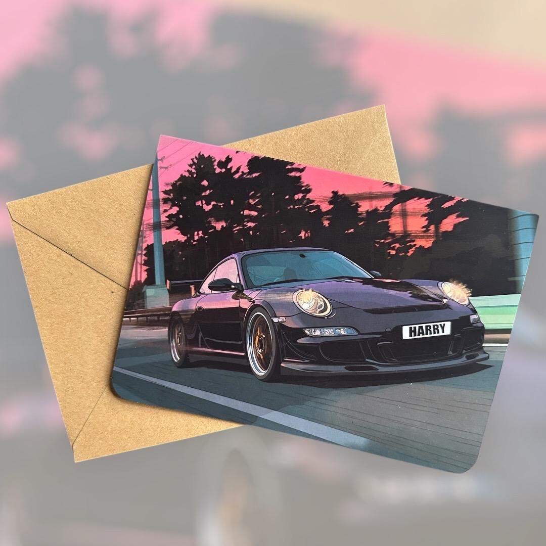 Personalised Supercar Birthday Card Car Lover Birthday Card Gift Ideas ...