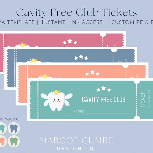 Cavity Free Club Award - Etsy