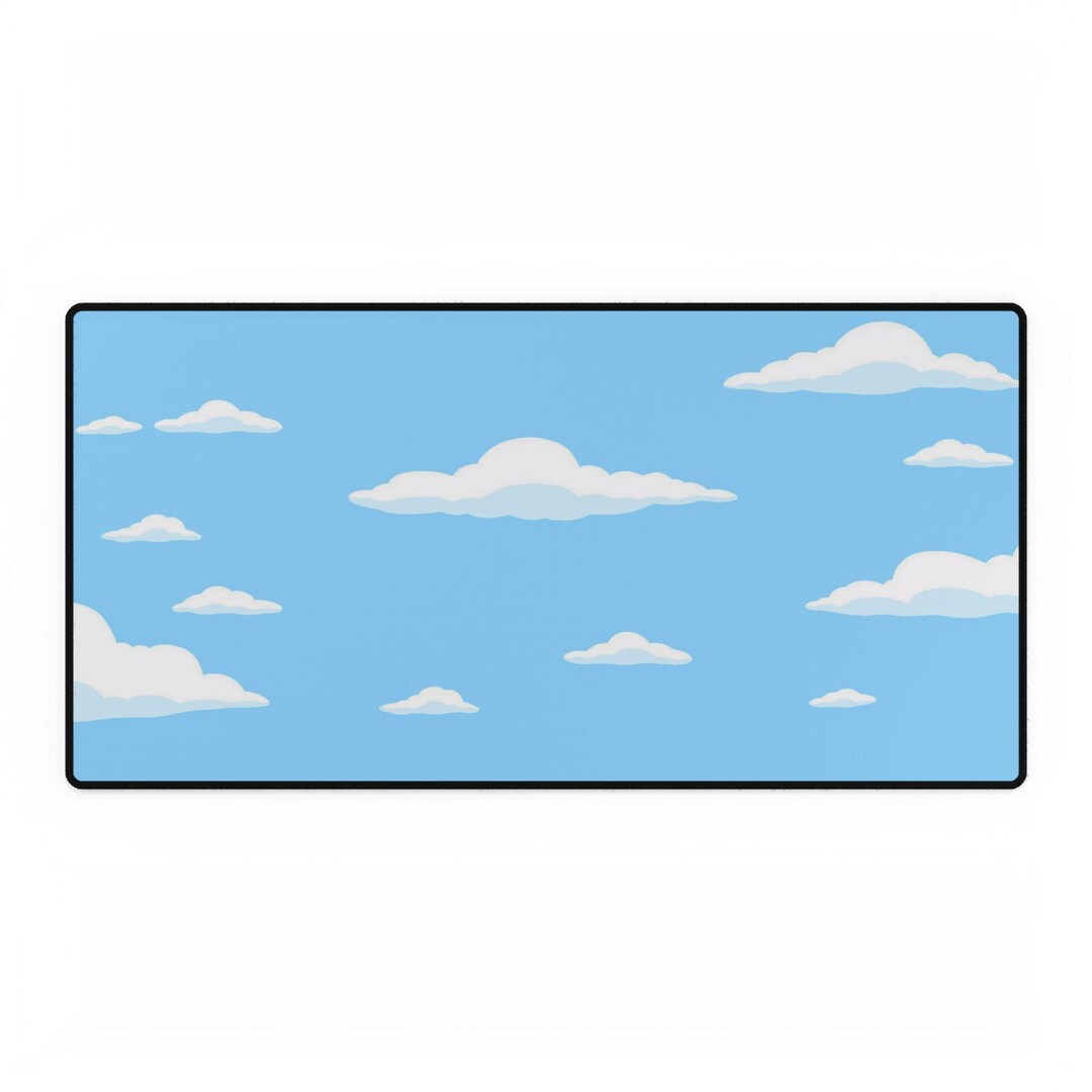 The Simpsons Blue Sky Clouds Desk Mat | Mousepad & Deskpad - Etsy UK