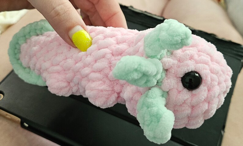 Handmade Axolotl Crocheted Plushie - Etsy
