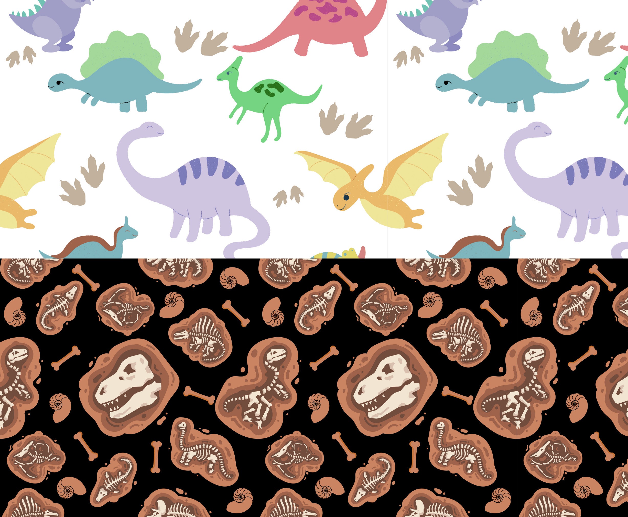 Instant Download, Dinosaur Digital Paper, Prehistoric Digital Design ...
