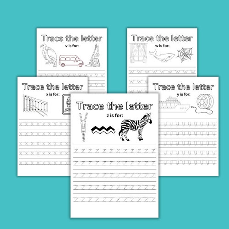 Practice Tracing Alphabet Worksheets and Teach Your Child Handwriting ...
