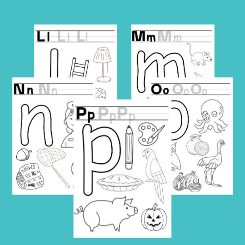 Preschool Alphabet Colouring Worksheets, Pre-k Colour Worksheet, Teach ...
