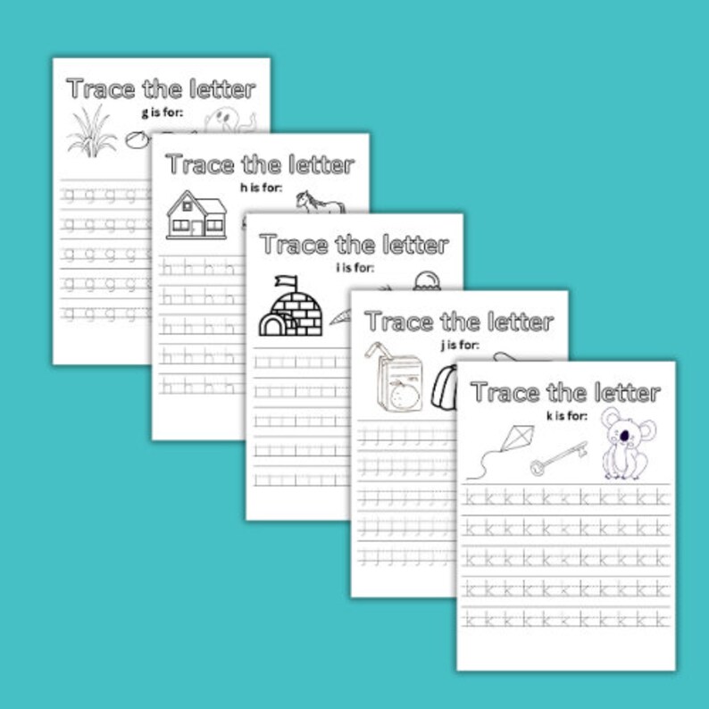 Practice Tracing Alphabet Worksheets and Teach Your Child Handwriting ...
