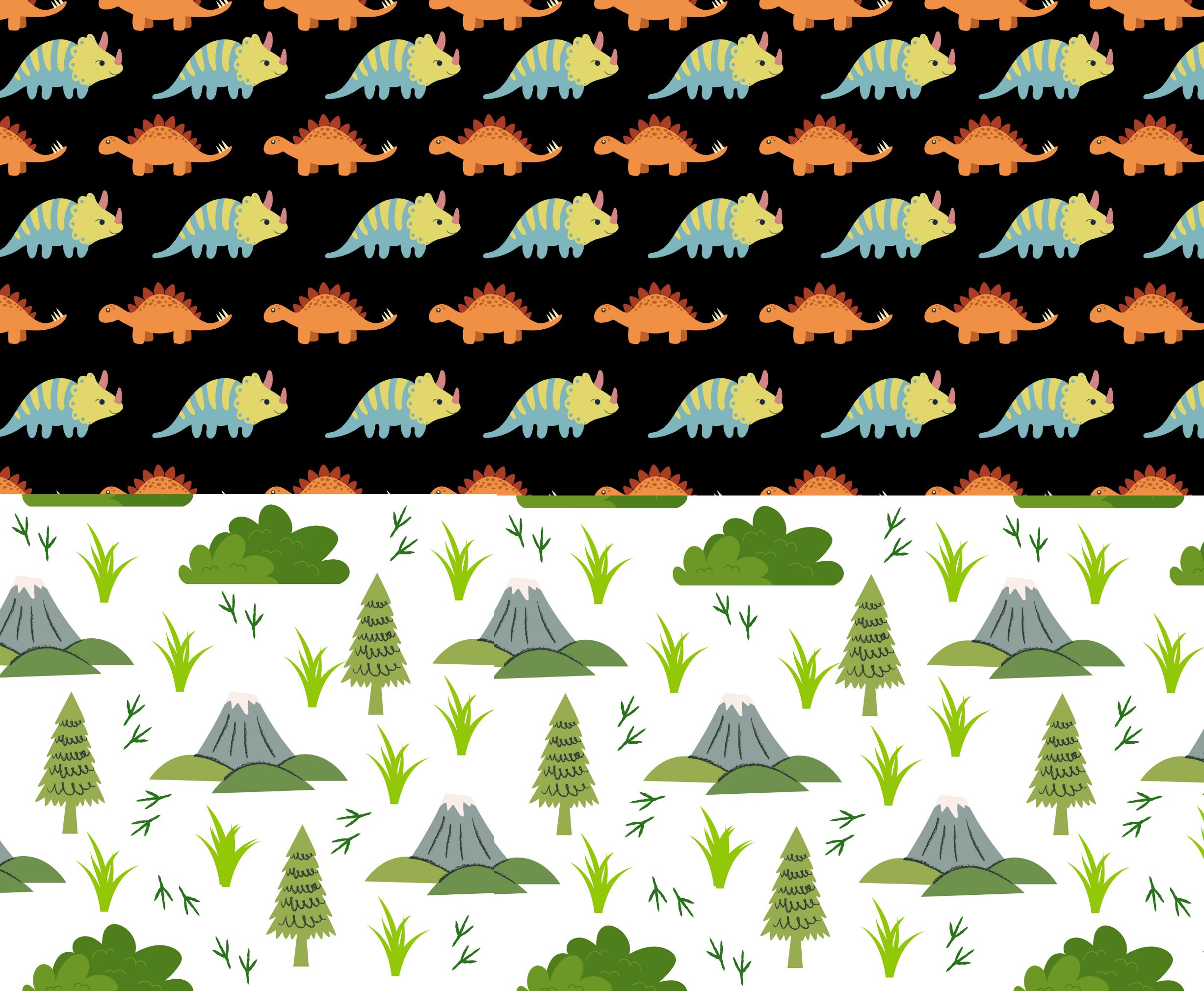 Instant Download, Dinosaur Digital Paper, Prehistoric Digital Design ...