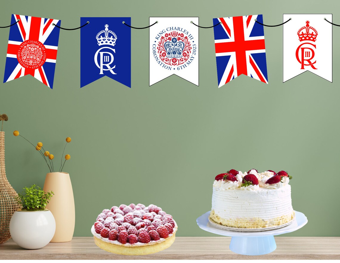 Printable Digital Download Coronation Bunting With 8 Different Designs ...