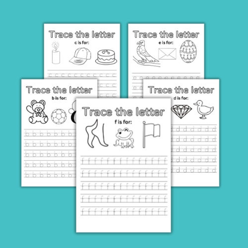 Practice Tracing Alphabet Worksheets and Teach Your Child Handwriting ...