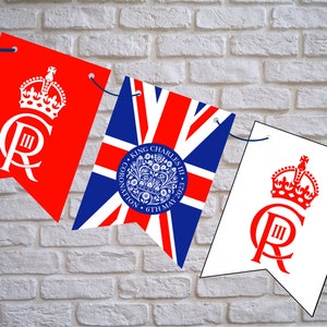 Printable Digital Download Coronation Bunting With 8 Different Designs ...