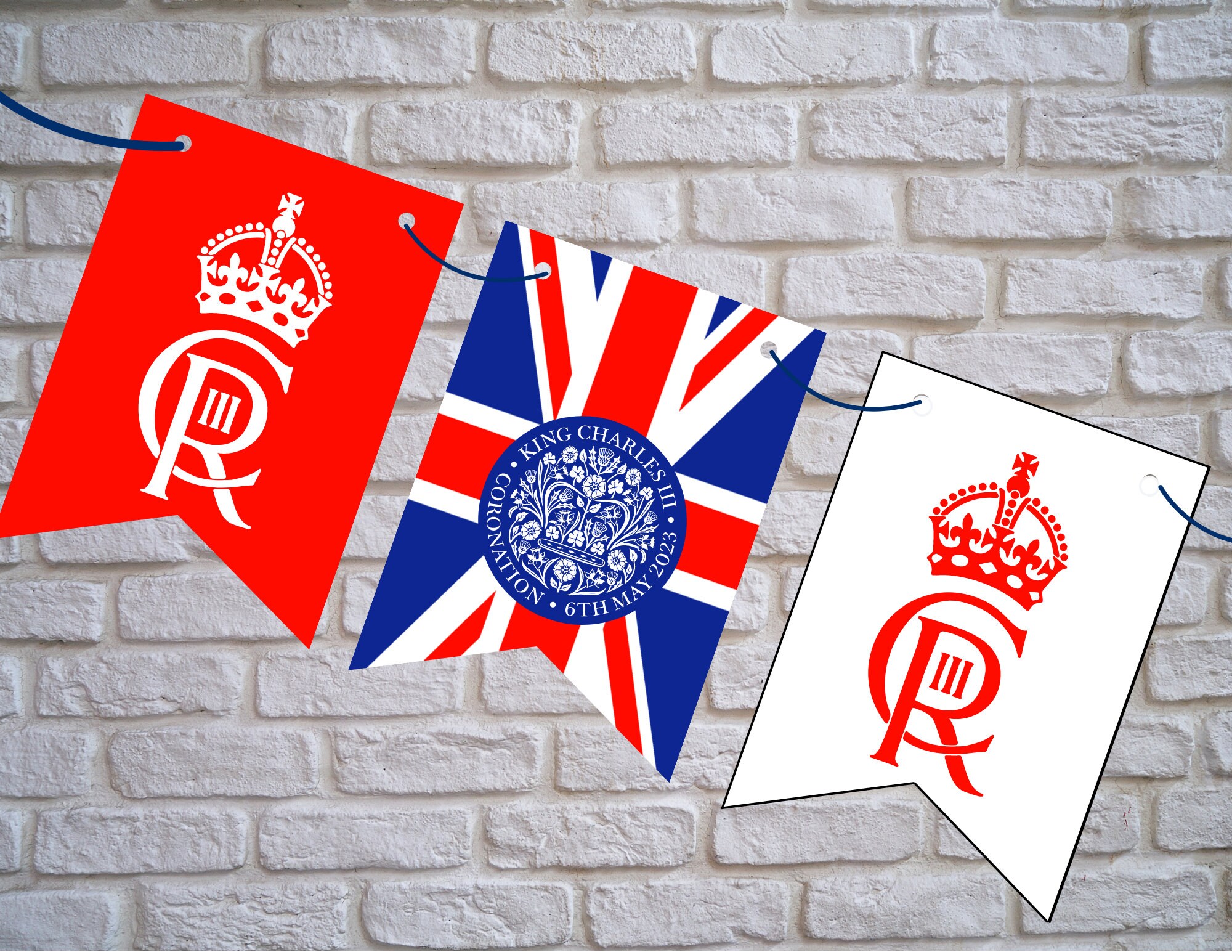 Printable Digital Download Coronation Bunting With 8 Different Designs ...