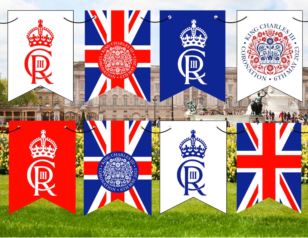 Printable Digital Download Coronation Bunting With 8 Different Designs ...