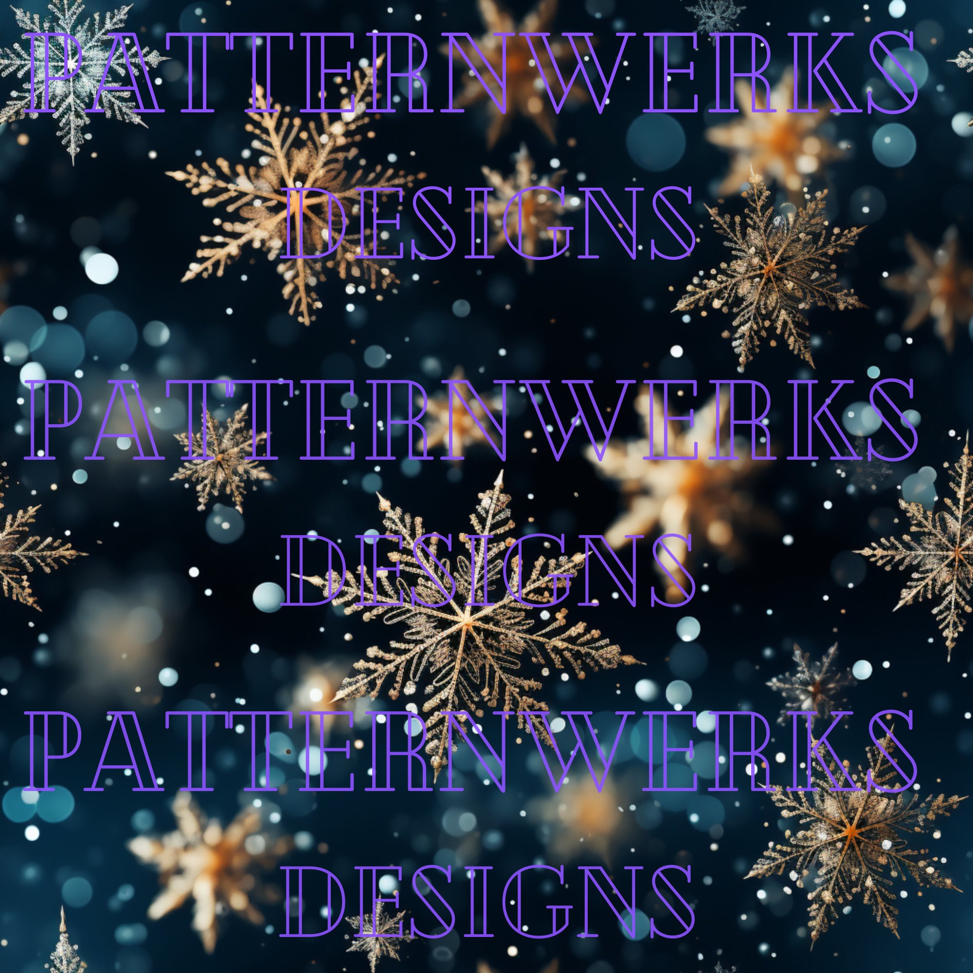 Elegant Snowflake Digital Paper -- Seamless Pattern -- Winter ...